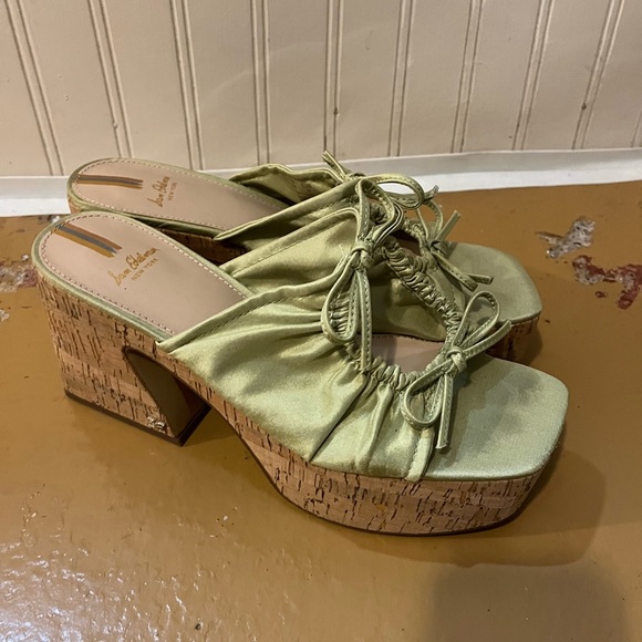 Sam Edelman | Shoes | Sam Edelman Green Platform Clog Heels | Poshmark